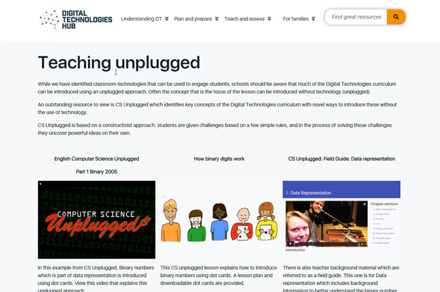 Teaching unplugged